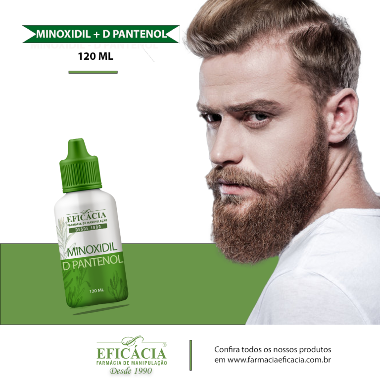 Minoxidil D Pantenol para o crescimento capilar